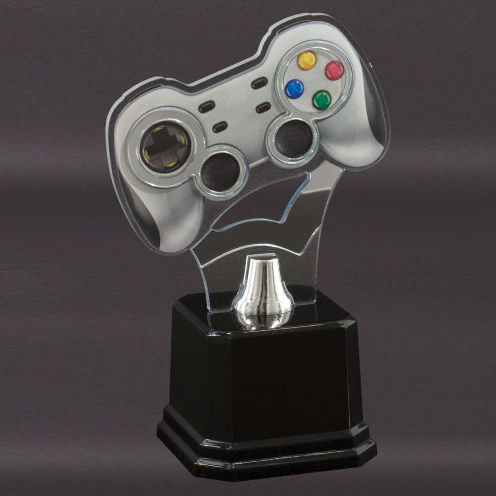 Troféu Gamer em acrílico com 18cm – GDP do Brasil
